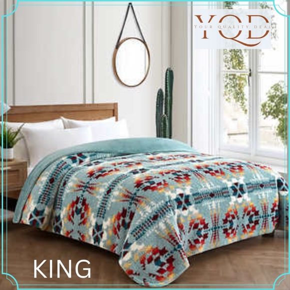 Pendleton | Bedding | Pendleton Sherpa Fleece Blanket Legend Lake Aqua ...
